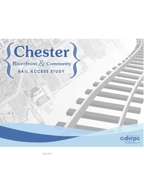 (PDF) Chester Riverfront and Community Rail Access Study | Karin Morris ...
