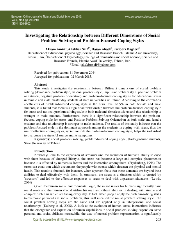 (PDF) Investigating the Relationship between Different Dimensions of ...