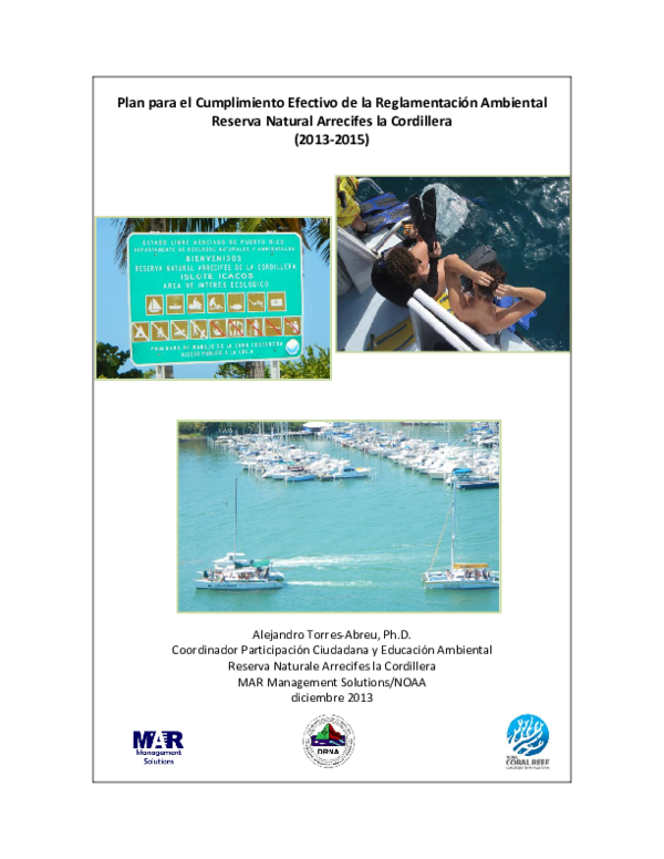(PDF) Plan para el cumplimiento efectivo de la reglamentación ambiental Reserva Natural ...