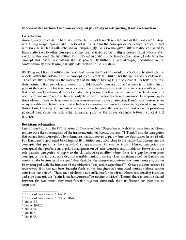 (DOC) Schema of the horizon: On a non-conceptual possibility of ...