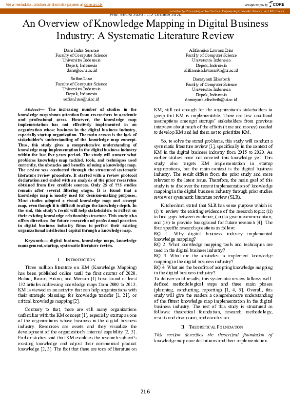 (PDF) An Overview of Knowledge Mapping in Digital Business Industry: A ...