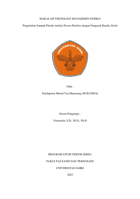 Makalah Teknologi Manajemen Energi