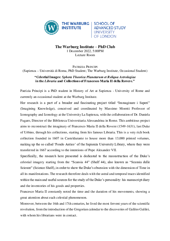 (PDF) “Celestial Images: Sphera Theorica Planetarum et Reliqua ...