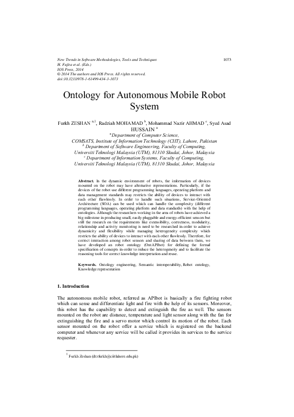 Pdf Autonomous Mobile Robot Navigation System