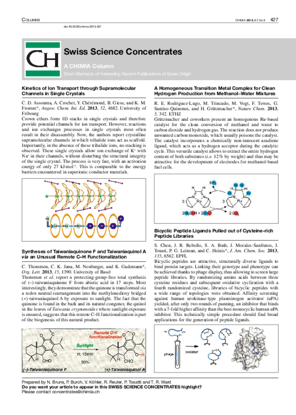 (PDF) Swiss Science Concentrates