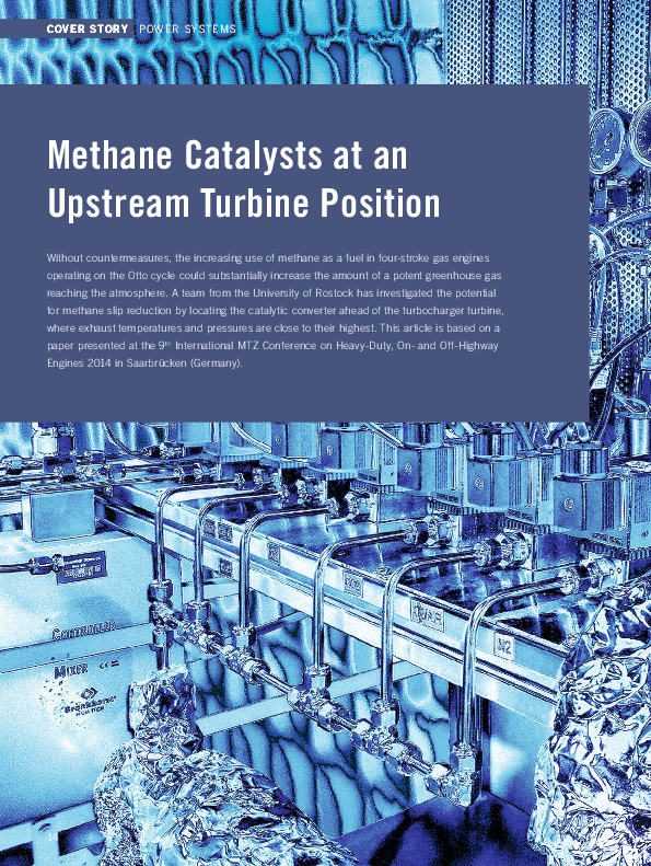 (PDF) Methane Catalysts at an Upstream Turbine Position