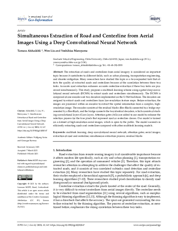 (PDF) Simultaneous Extraction of Road and Centerline from Aerial Images ...