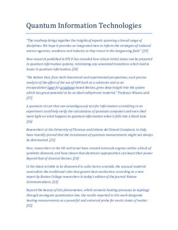 (PDF) Quantum Information Technologies