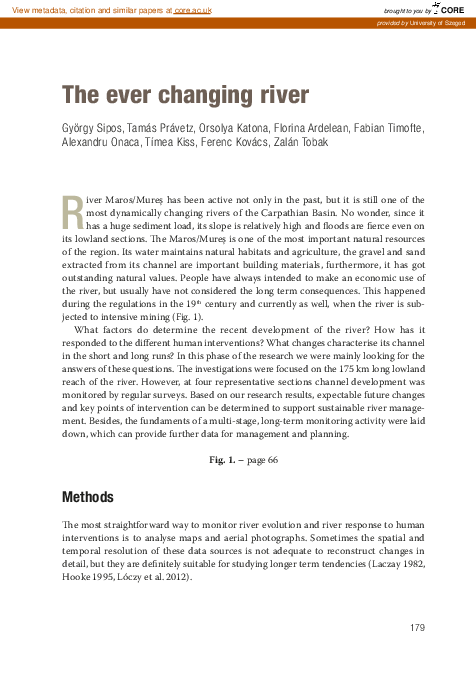 (PDF) The ever changing river