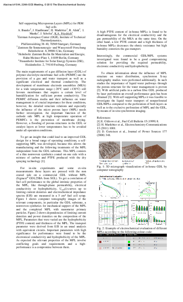 (PDF) Self-Supporting Microporous Layers (MPLs) for PEM Fuel Cells