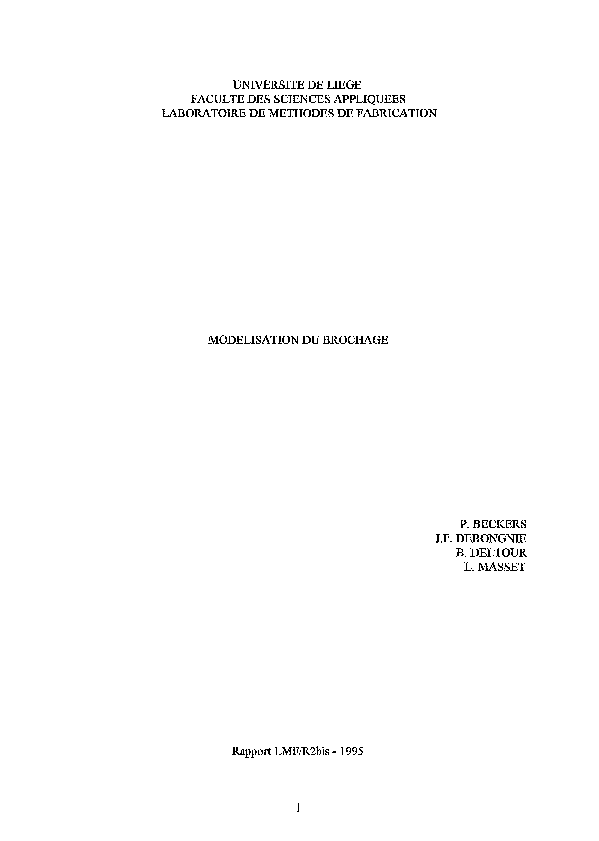 (PDF) Modélisation du brochage
