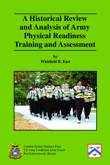 (PDF) A Historical Review and Analysis of Army Physical Readiness ...