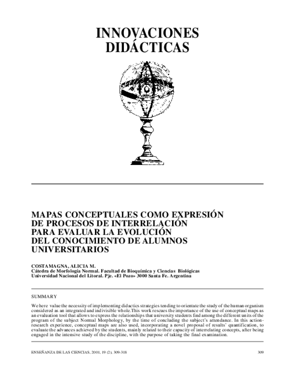 (PDF) Mapas conceptuales como expresión de procesos de interrelación ...