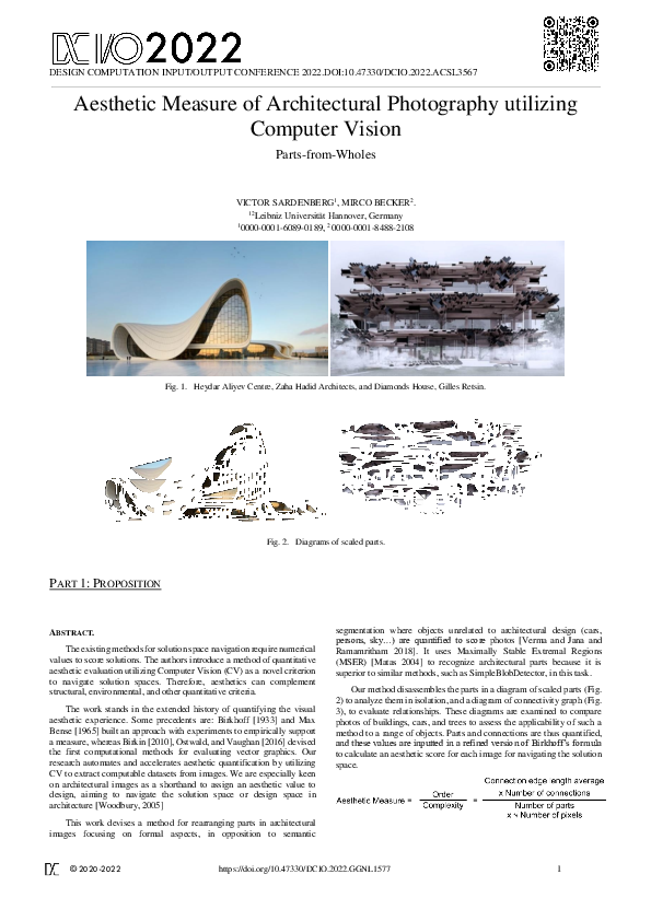 (PDF) Aesthetic Measure of Architectural Photography utilizing Computer ...