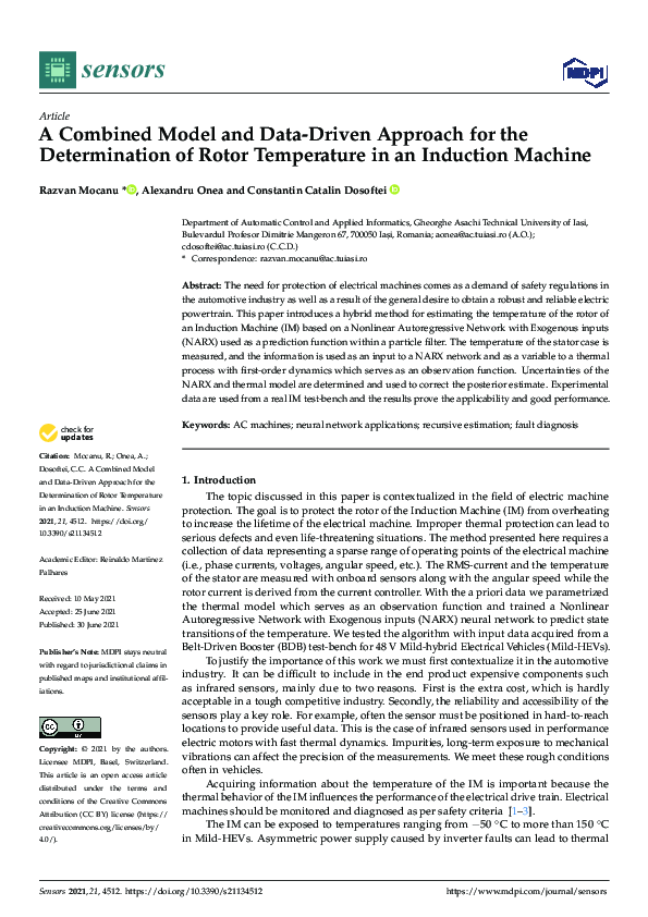 (PDF) A Combined Model and Data-Driven Approach for the Determination ...