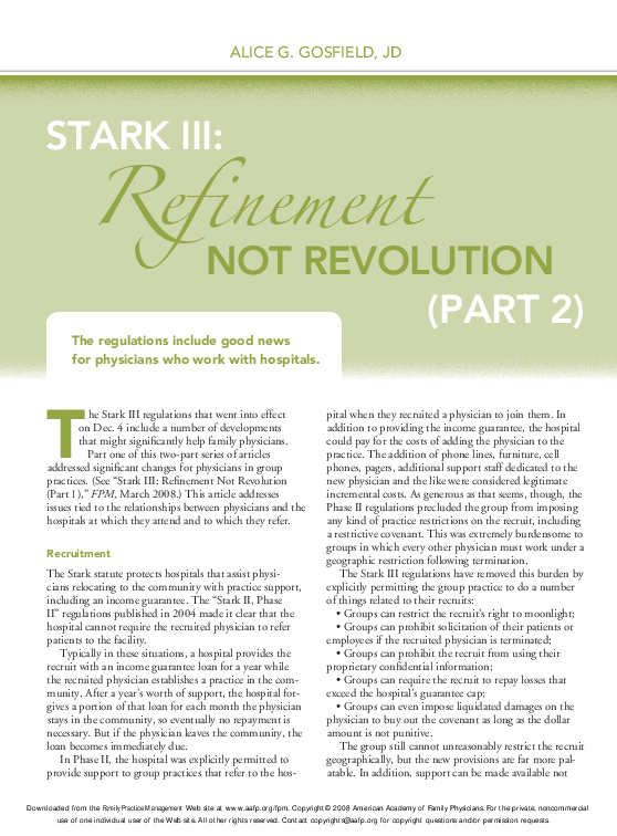 (PDF) Stark III: Refinement not revolution (Part 2)