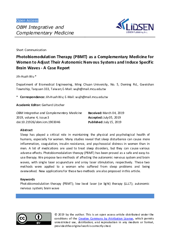 (PDF) Effects of photobiomodulation therapy (PBMT) on bovine sperm function