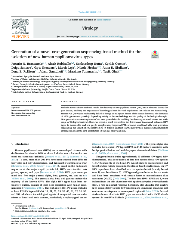 (PDF) Generation of a novel next-generation sequencing-based method for ...