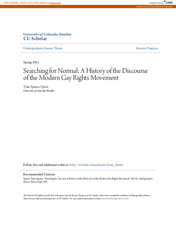 (PDF) Searching for Normal: A History of the Discourse of the Modern ...