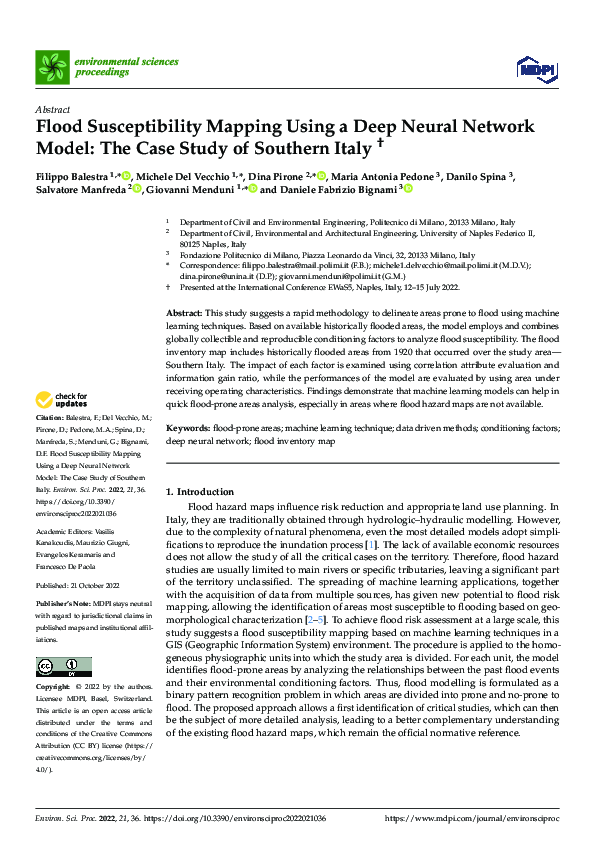(PDF) Flood Susceptibility Mapping Using a Deep Neural Network Model: The Case Study of Southern ...
