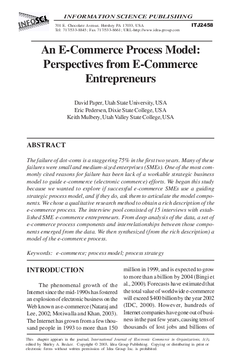 (PDF) An E-Commerce Process Model | David Paper - Academia.edu