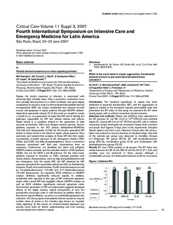 (PDF) Mortality rate reduction associated with severe sepsis and septic shock management ...
