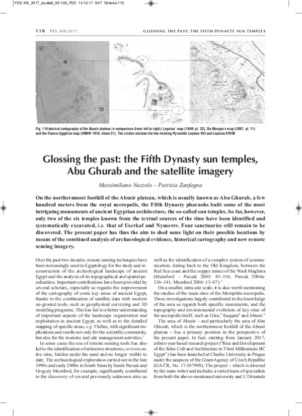 (PDF) Glossing the past: the Fifth Dynasty sun temples, Abu Ghurab and ...