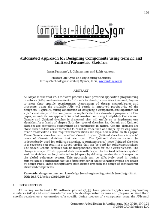 Pdf Automated Design Of Parametric Cad Components 3097