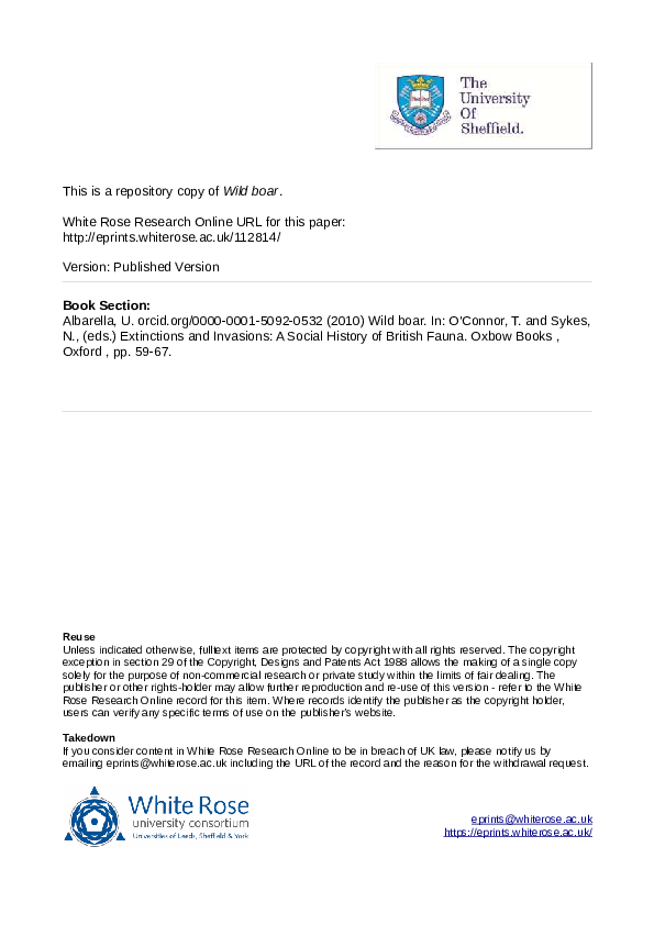 (PDF) The Wild Boar