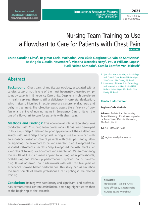 (PDF) Nursing Team Training to Use a Flowchart to Care for Patients ...