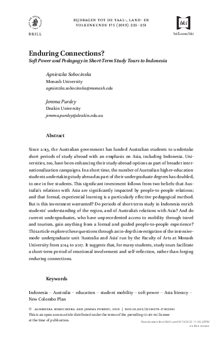 (PDF) Enduring Connections?