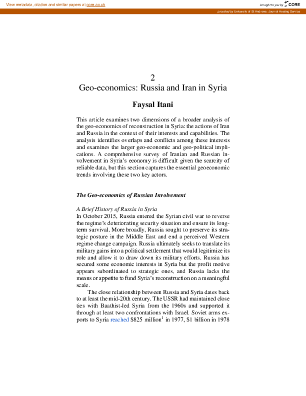 (PDF) Geo-economics