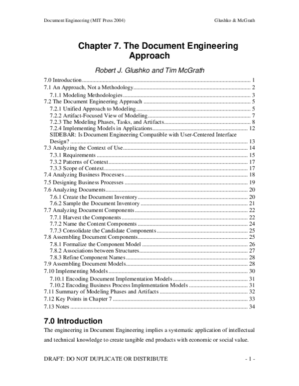 (PDF) The Document Engineering Approach