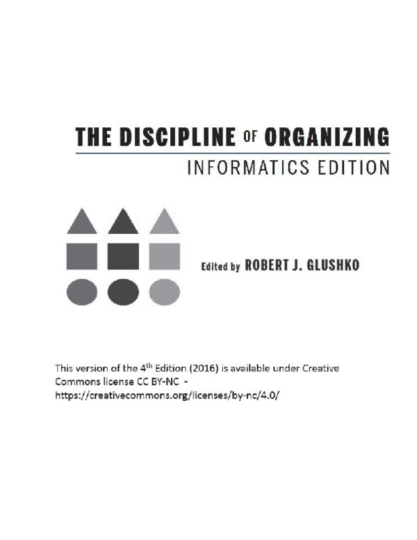 (PDF) Resources in Organizing Systems