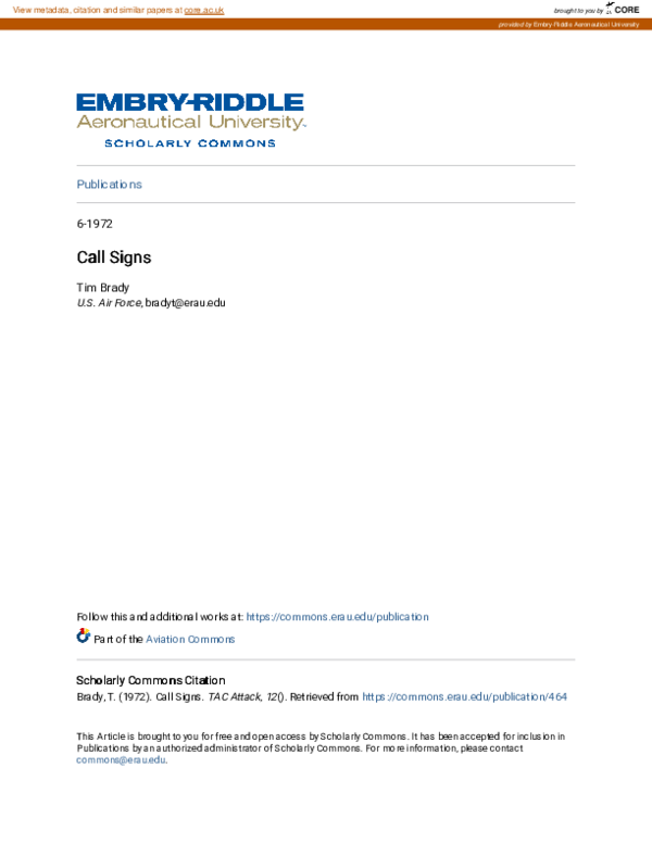 (PDF) Call Signs