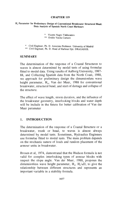 (PDF) H" Parameter for Preliminary Design of Conventional Breakwater ...