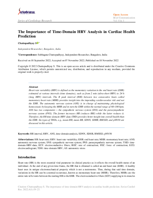 (PDF) Series of Cardiology Research