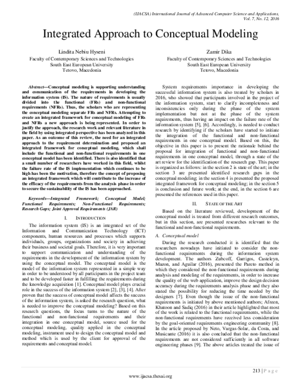 (PDF) Integrated Approach to Conceptual Modeling (PDF) Integrated Approach to Conceptual Modeling