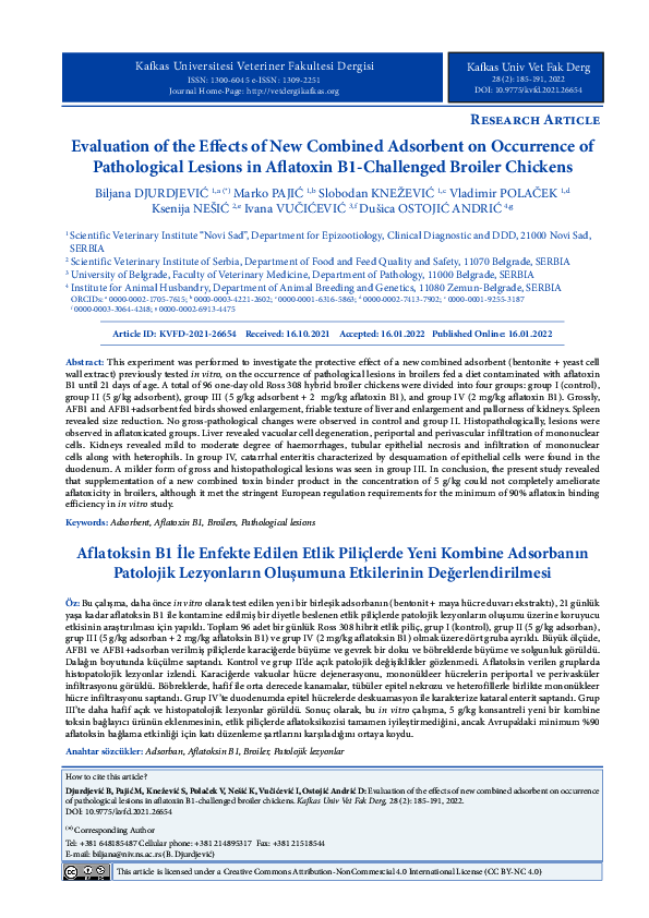 (PDF) Evaluation of the Eff ects of New Combined Adsorbent on ...