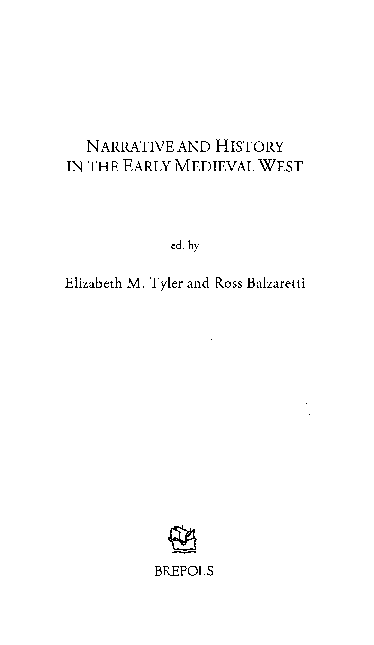 (PDF) Narrative and History in the Early Medieval West