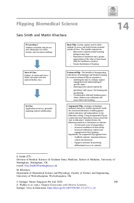 (PDF) Flipping Biomedical Science