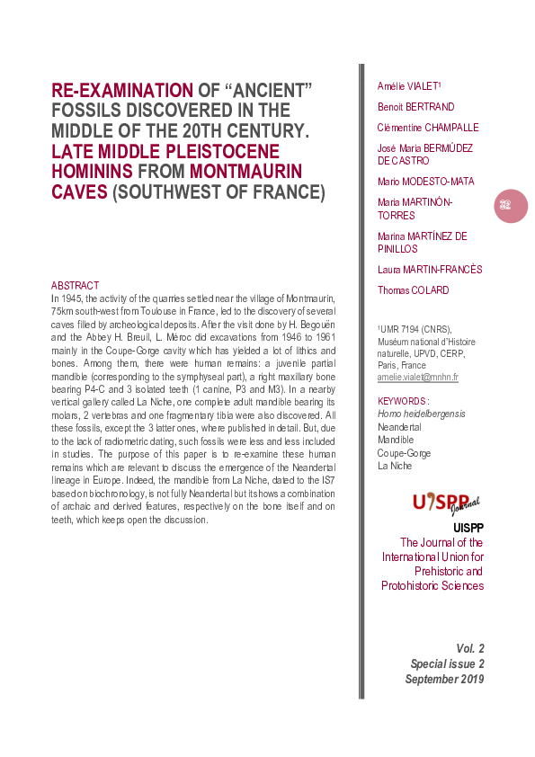 (PDF) Re-examination of “ancient” fossils discovered in the middle of ...