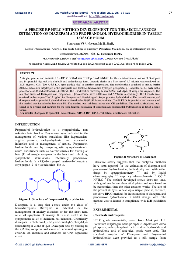 (PDF) A Precise RP-HPLC Method Development for the Simultaneous ...