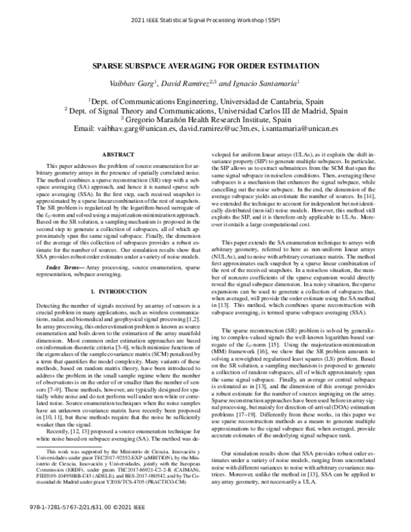 (PDF) Sparse Subspace Averaging for Source Count (PDF) Sparse Subspace Averaging for Source Count