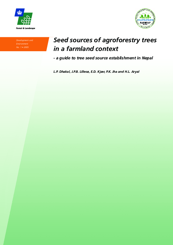 (PDF) Seed sources of agroforestry trees in a farmland context: a guide ...