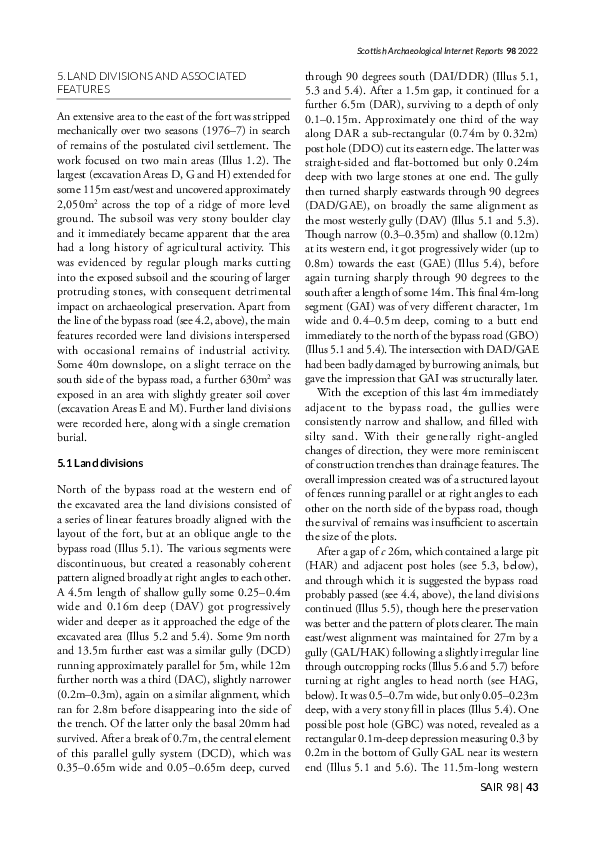 (PDF) Land divisions and associated features