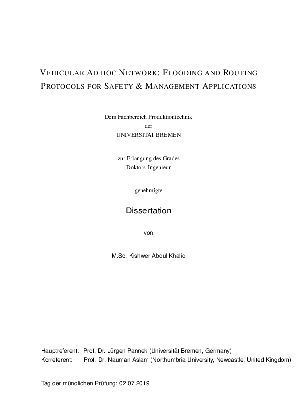 Pdf Vehicular Ad Hoc Network Flooding And Routing Protocols For