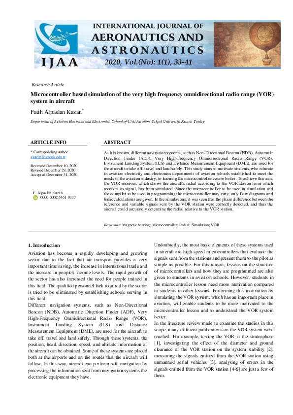 (PDF) Microcontroller based simulation of the very high frequency ...