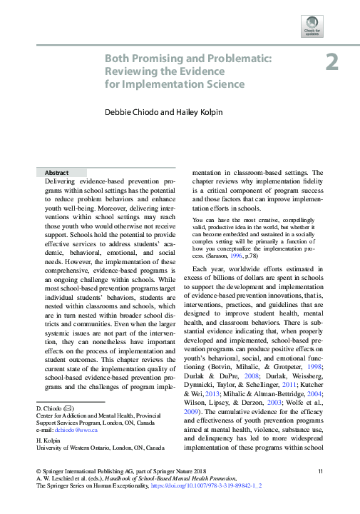 (PDF) Both Promising and Problematic: Reviewing the Evidence for ...