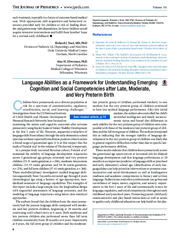 (PDF) Language Abilities as a Framework for Understanding Emerging ...